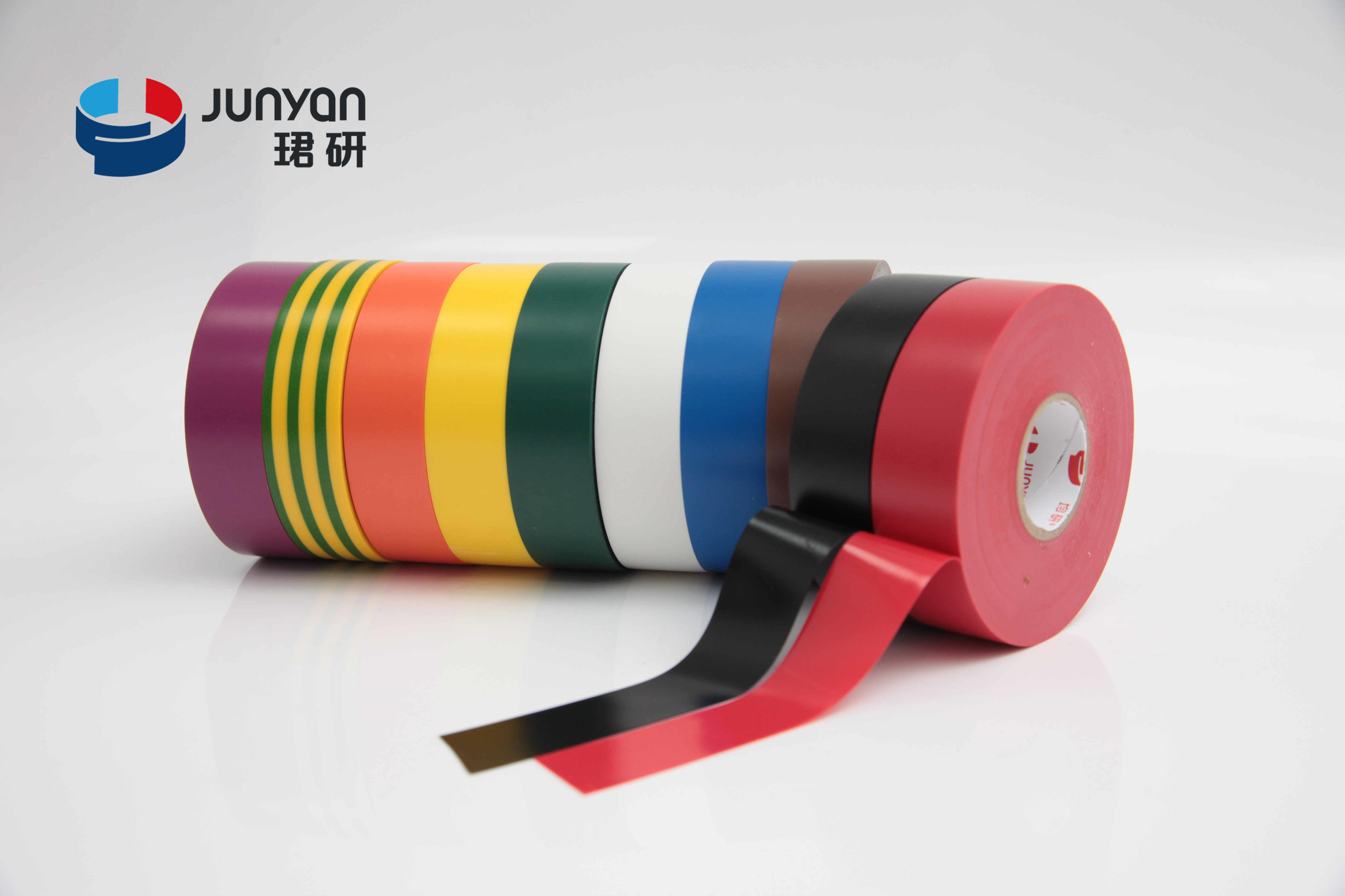 Color Coding Easy Tear PVC Tape 0.13mm Flame Retardant PVC Tape For ...
